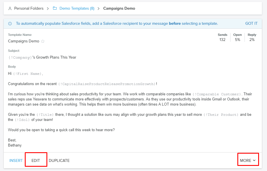 How Do I Edit Or Delete Existing Templates Gmail Yesware